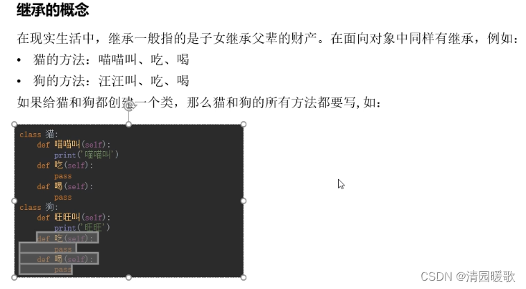 Python——面向对象基础（上）：析构、继承、类and实例属性和方法、多态（day08）_析构方法-CSDN博客