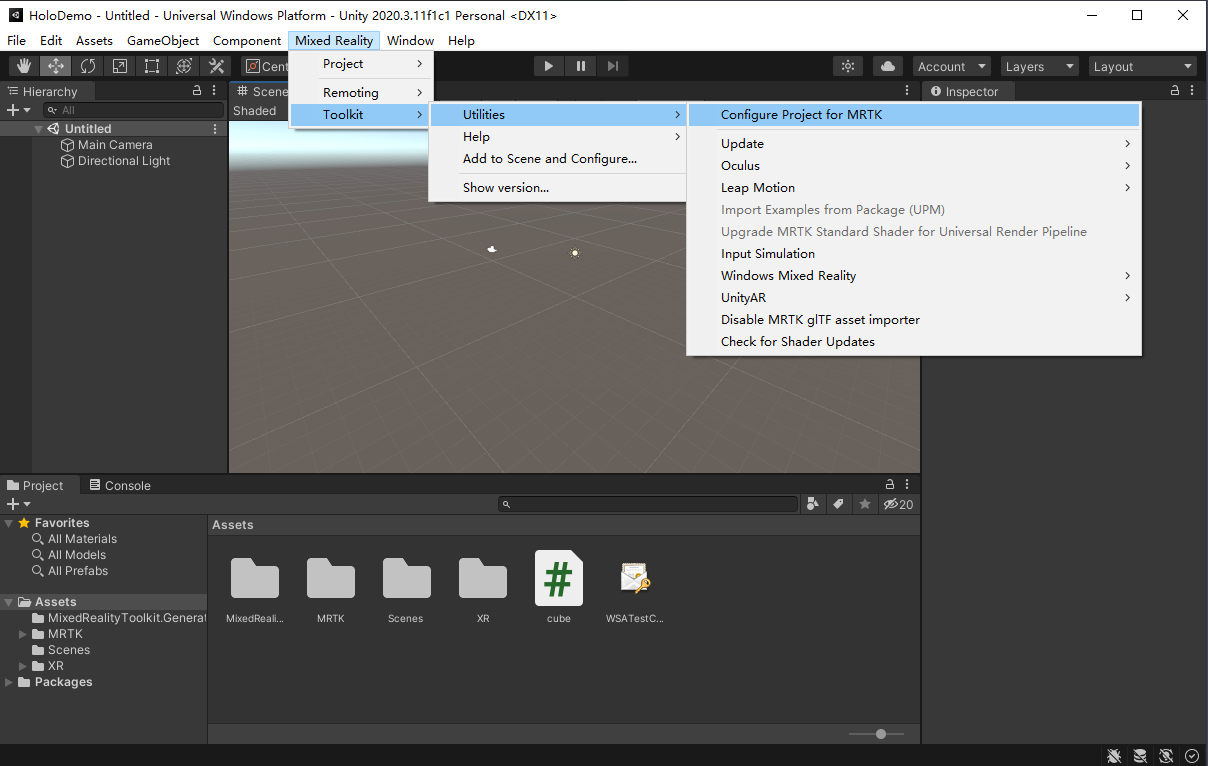 Unity配置混合现实应用程序_mixed reality feature tool-CSDN博客