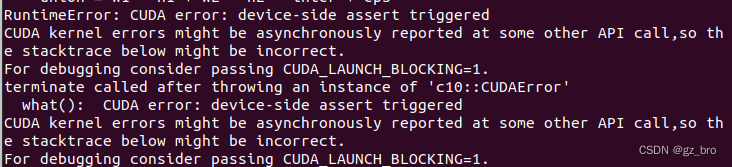 关于yolo训练报错记录:cuda Error Device Side Assert Triggeredyolov8 Runtimeerror Cuda Error Device