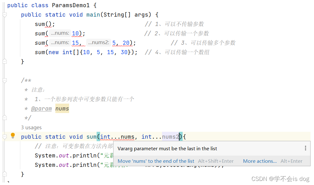 78 Java的可变参数、集合操作的工具类 Collectionsjava可变参数加法工具类 Csdn博客