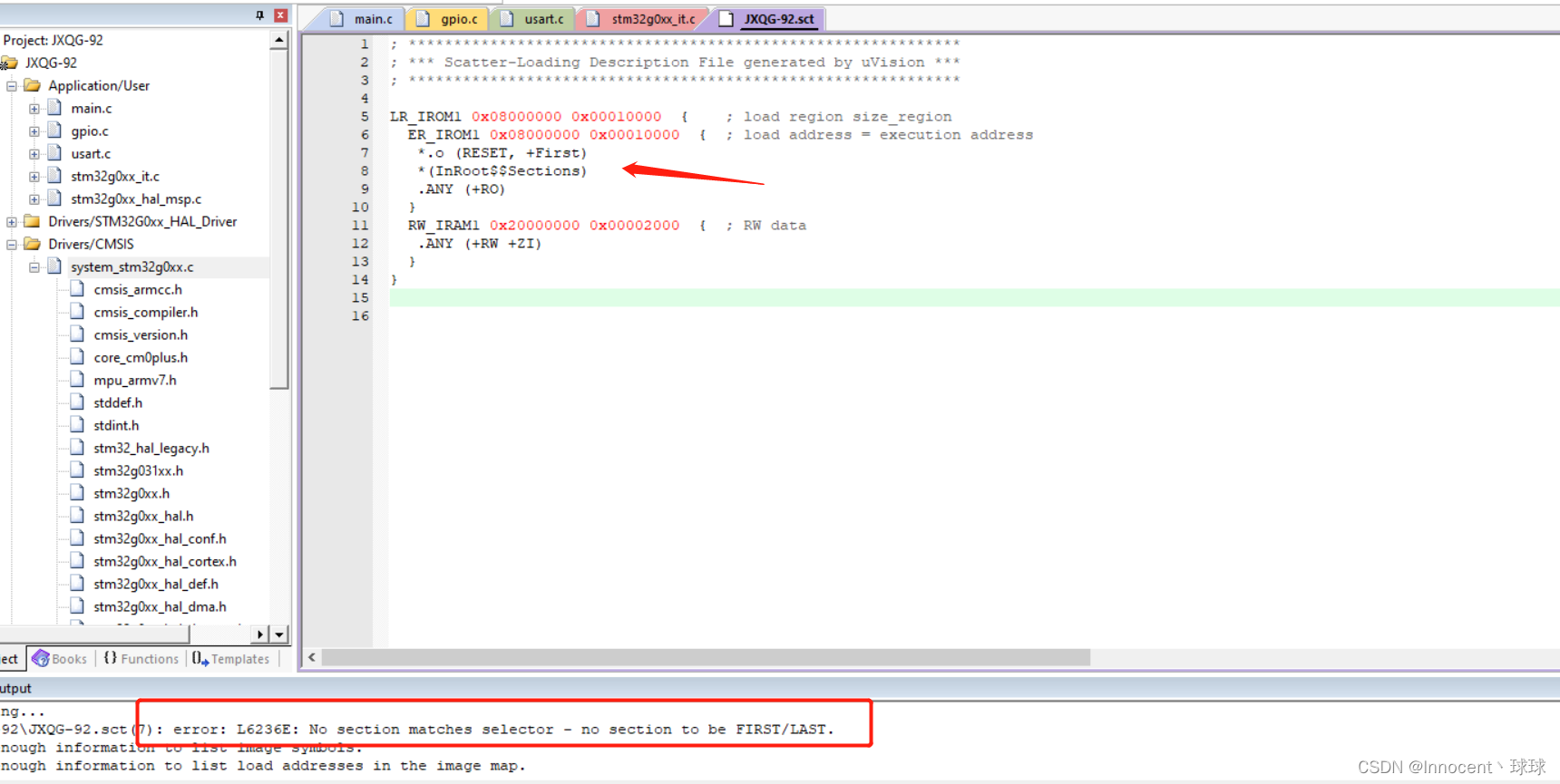 Stm32cubemx生成的代码无启动文件(报错no Section To Be Firstlast)cubemx生成的mdk文件没有启动 Csdn博客 0211