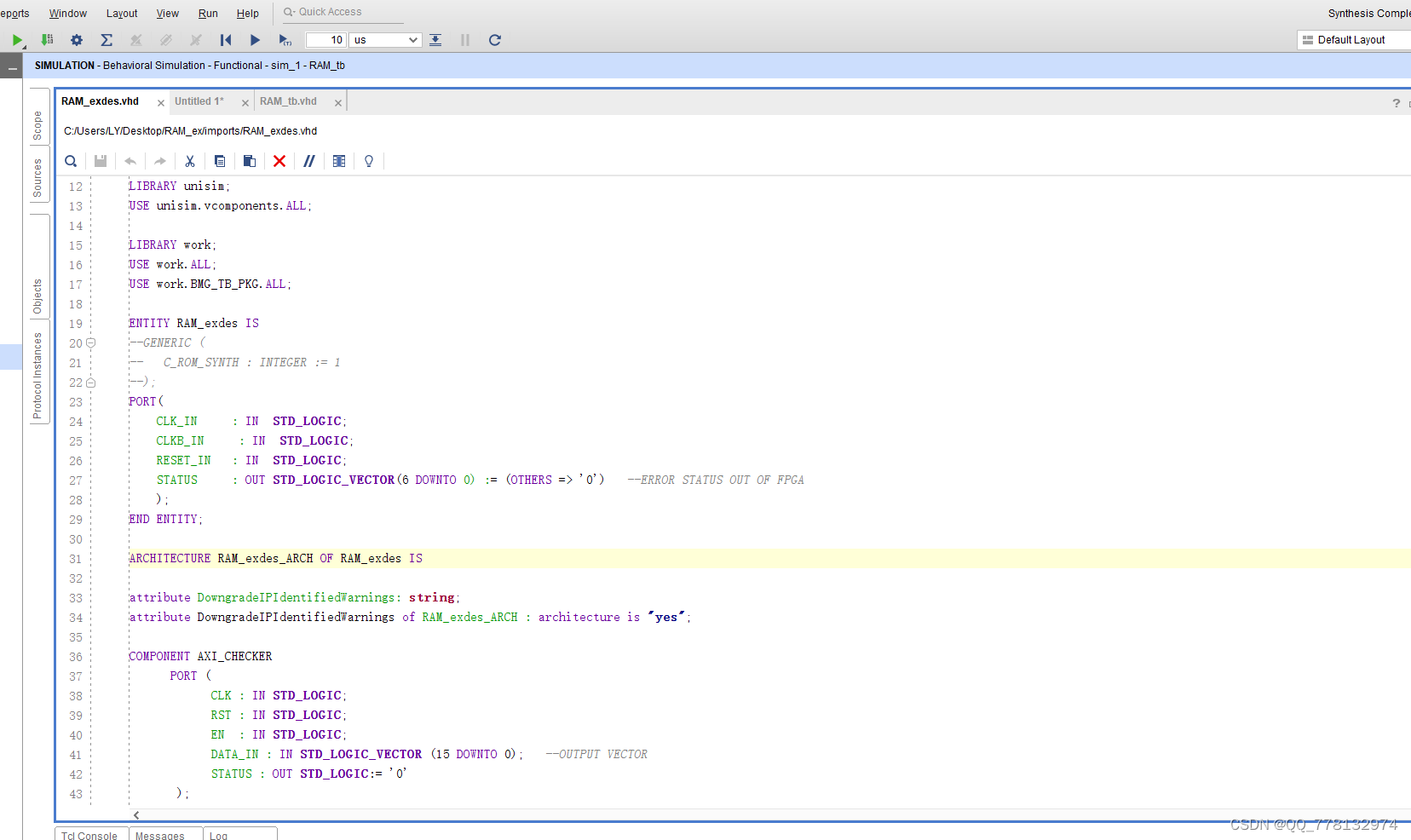 vivado IP核RAM ROM使用及测试仿真_vivado ram仿真-CSDN博客