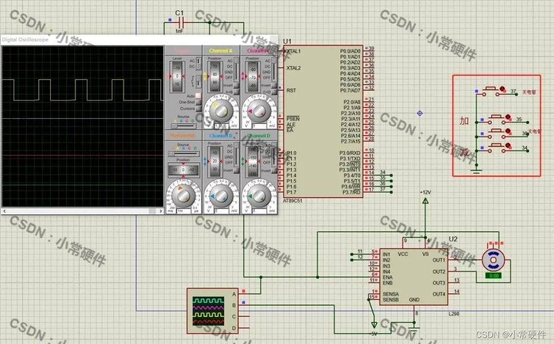 基于51单片机的直流电机调速（含Keil程序和Proteus文件）_proteus 直流电机-CSDN博客