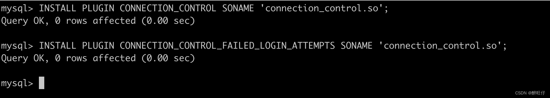 MySQL启/停 登录失败处理功能_mysql登录失败处理功能-CSDN博客