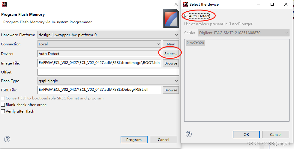 Zynq Fpga 固化程序“error Unable To Detect Jtag Cable”的解决办法 Csdn博客 0237