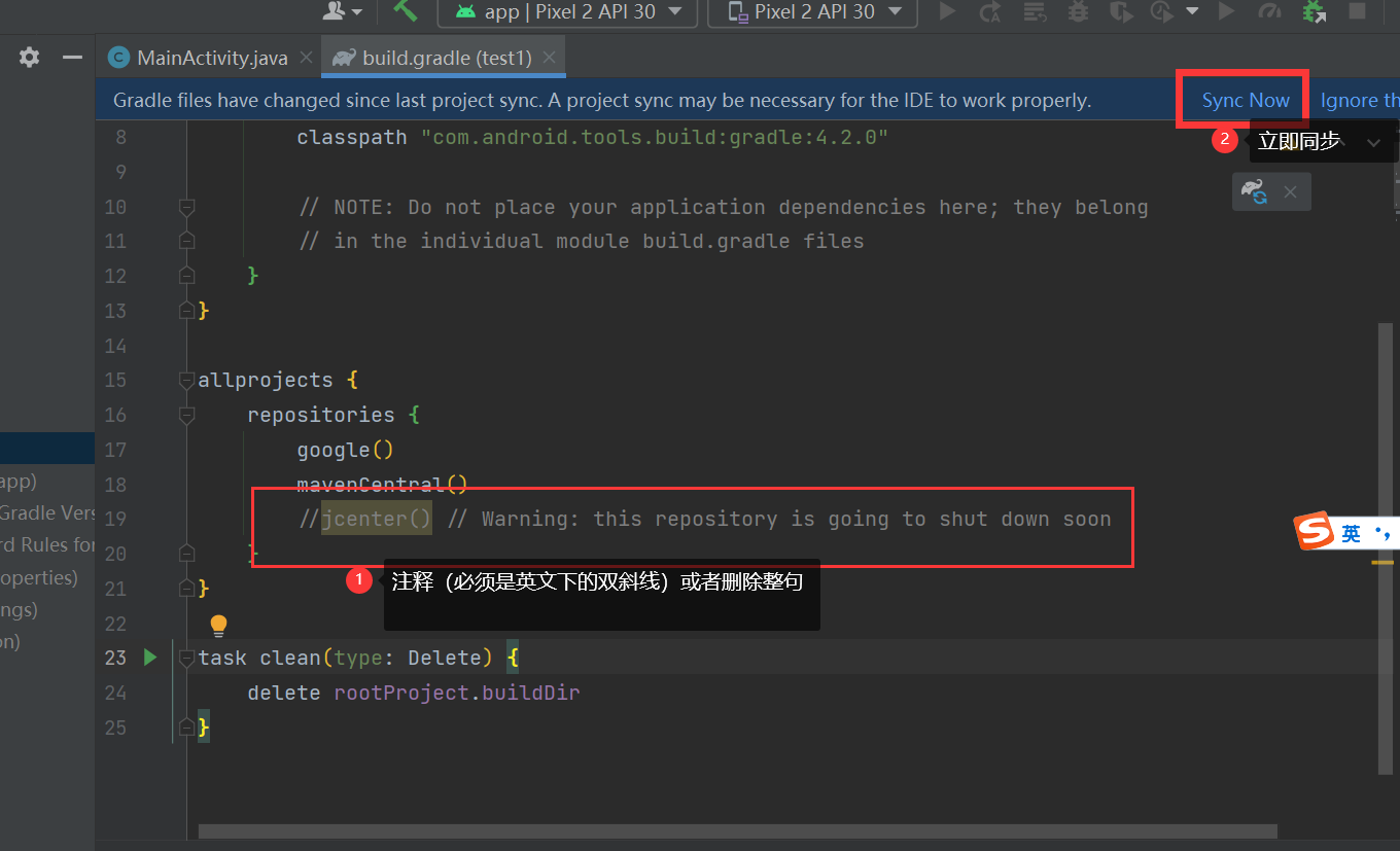 Please remove usages of `jcenter()` Maven repository from your build scripts and migrate your ...