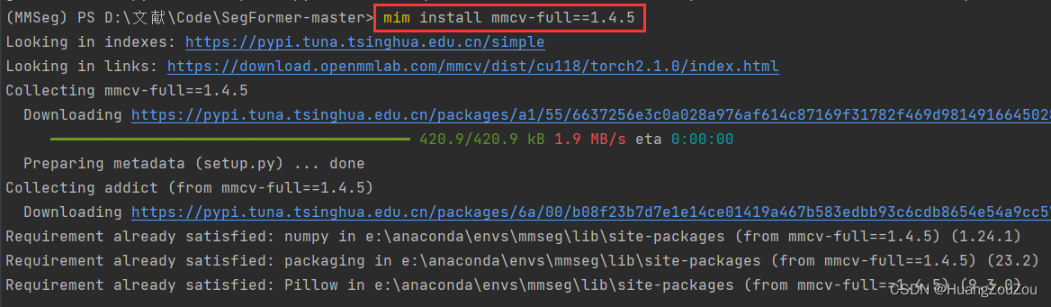 【ERROR: Could not build wheels for mmcv-full, which is required to install pyproject.toml-based ...