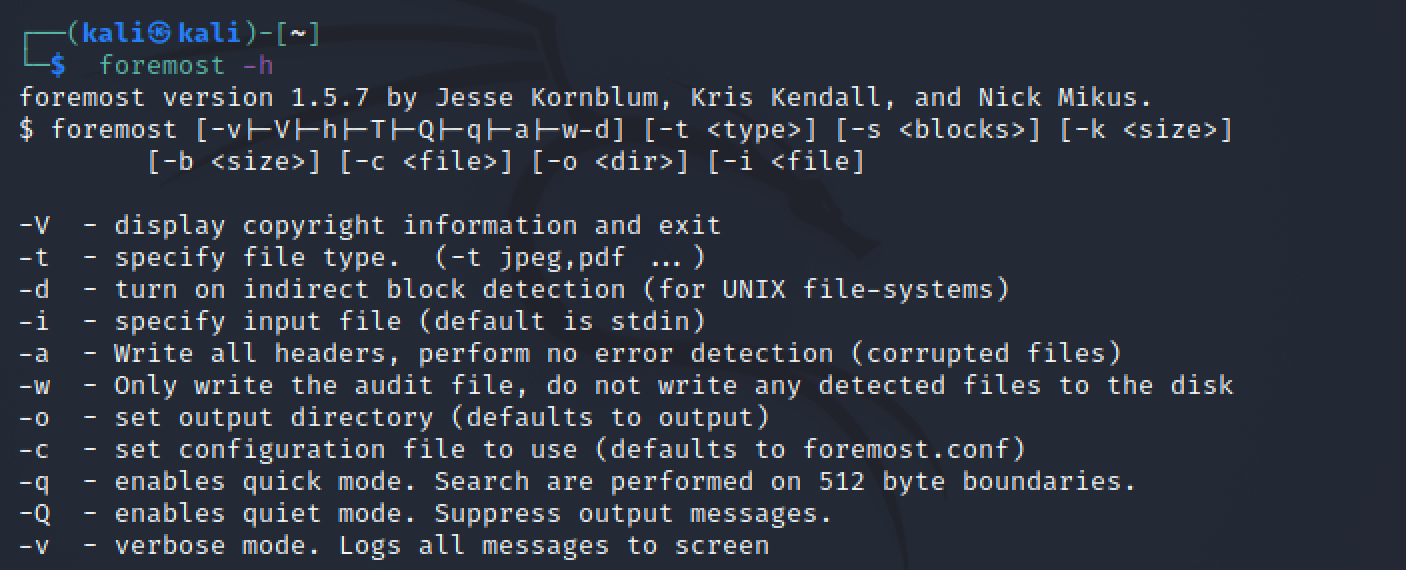 kali 安装 foremost 以及结合一道CTF的MISC题进行运用--含常见文件头补充_aaff-545436-adddc-CSDN博客