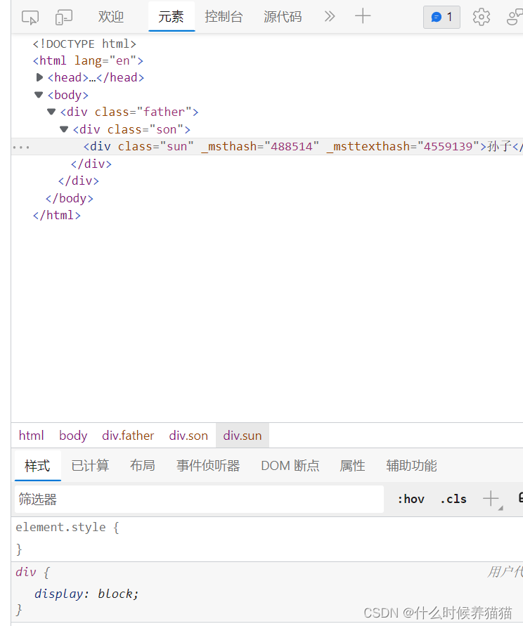 CSS自学Day4-CSS优先级、Chrome调试工具_谷歌css权重怎么查-CSDN博客