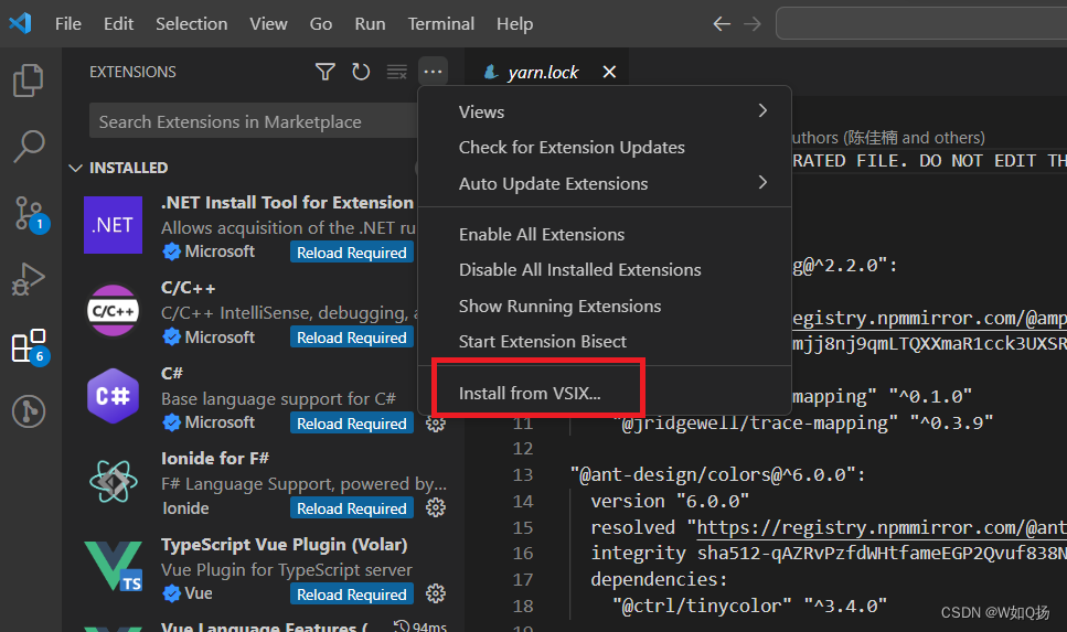 vscode插件离线安装【vscode常见问题】_unable to install extension 'octref.vetur' as it i-CSDN博客