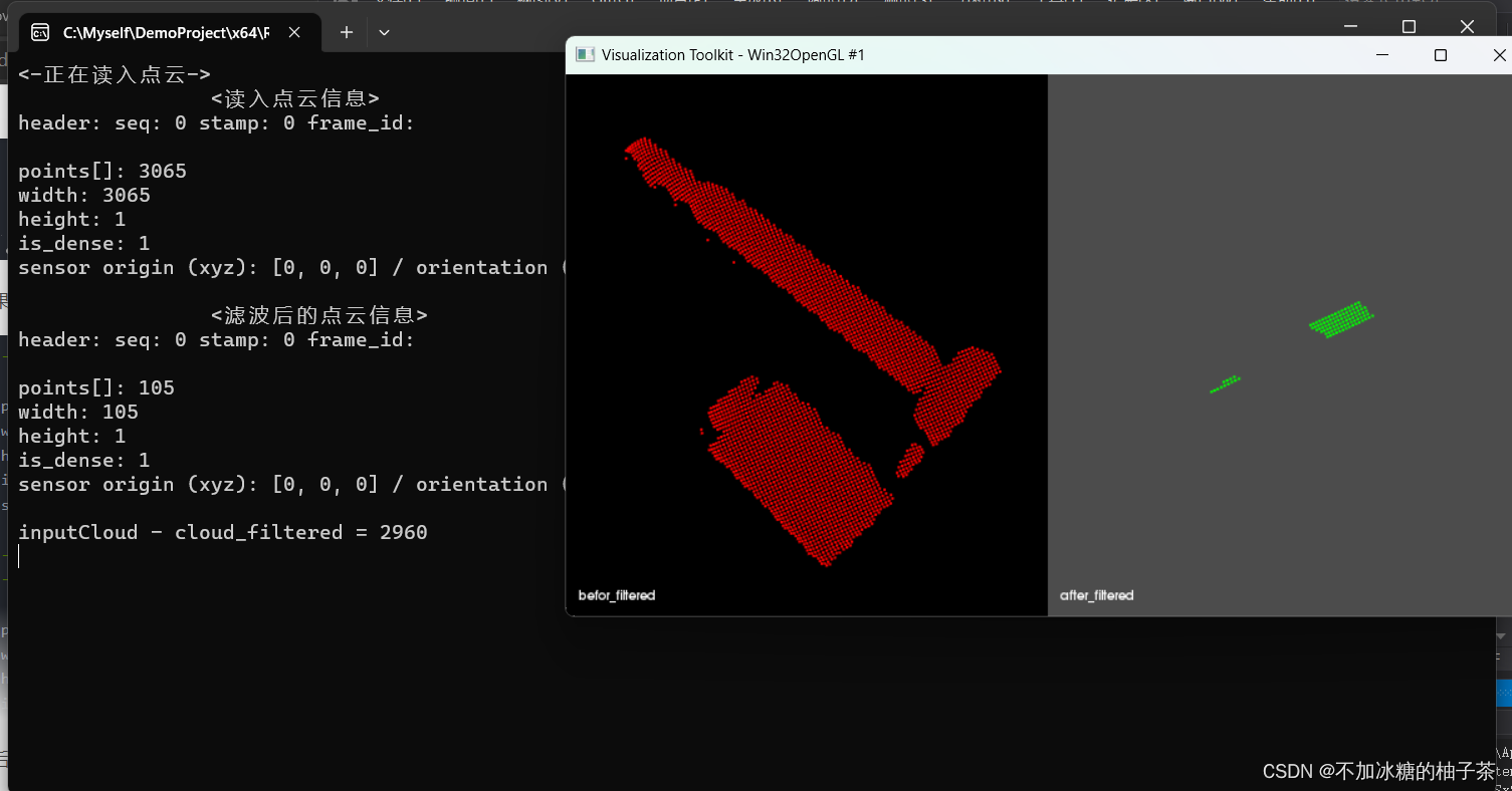 PCl点云滤波(2）半径滤波、条件滤波、索引提取、投影滤波、模型滤波_pcl基于半径滤波-CSDN博客