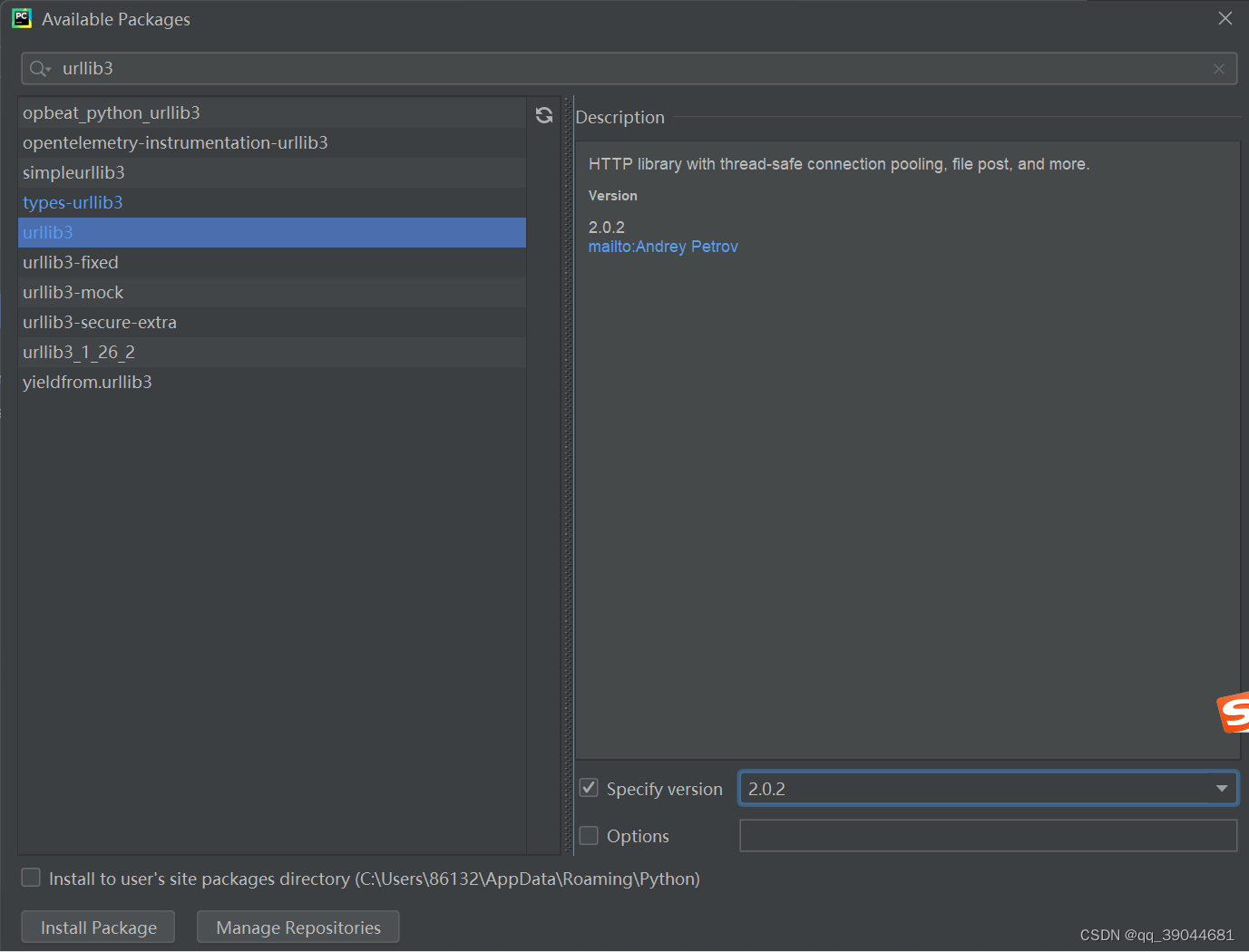 关于pycharm在安装requests模块时出现：urllib3 v2.0 only supports OpenSSL 1.1.1+-CSDN博客