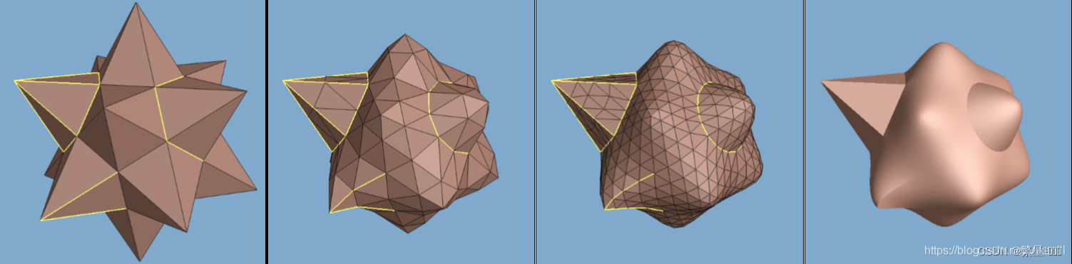【3维视觉】一文带你学习网格细分Mesh Subdivision算法（Loop, Butterfly, Modified Butterfly, Catmull-Clark, Doo-Sabin ...