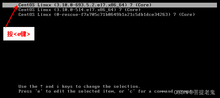 03 - Linux CentOS 7 重置root管理员登录密码_centos root密码-CSDN博客