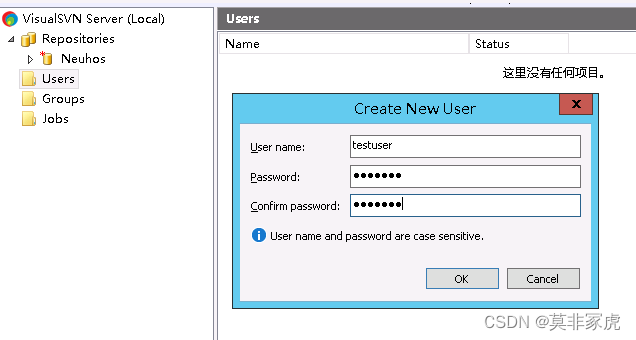 搭建svn服务端及创建svn账号svn注册账号 Csdn博客