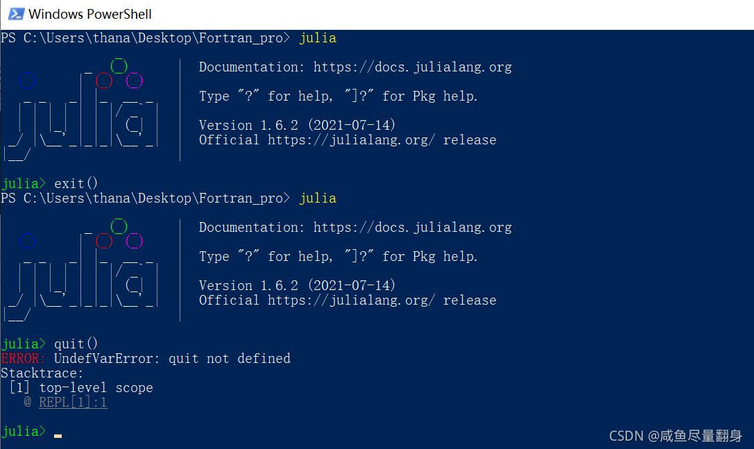 编程小技巧1:cmd 或 Powershell 进入和退出 Python 程序powershell退出文件夹 Csdn博客