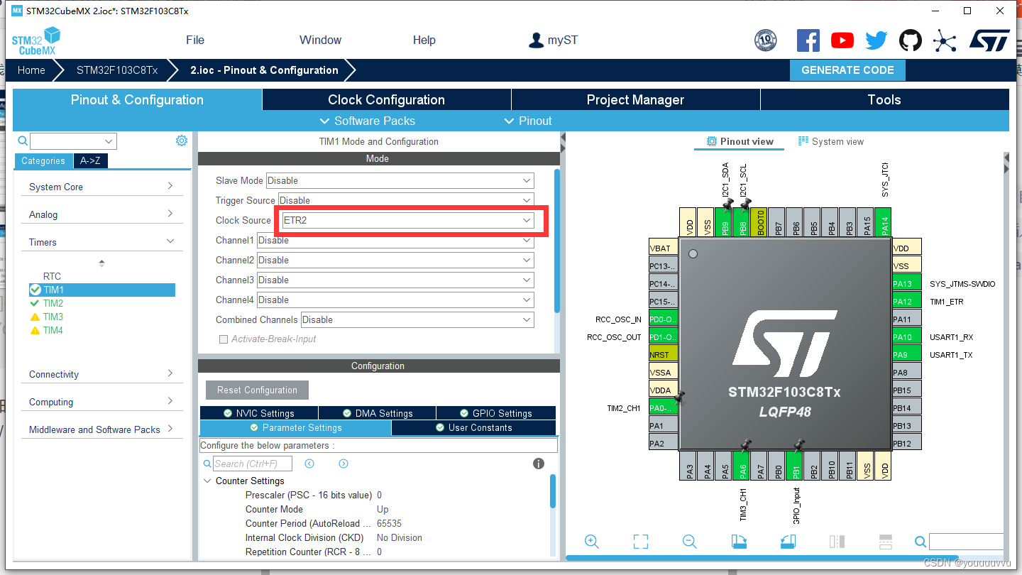 【STM32】HAL库输入捕获测频率_stm32f hal 频率计-CSDN博客