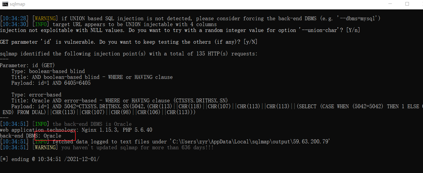 Sqlmap——oracle注入教程 Sqlmap Oracle注入 Csdn博客