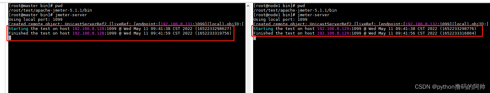 Jmeter分布式压测-windows(master控制机)&多个linux(slaves负载机)&监测服务器资源(cpu、内存等)_jmeter 在windows压测 在linux安装网络 ...