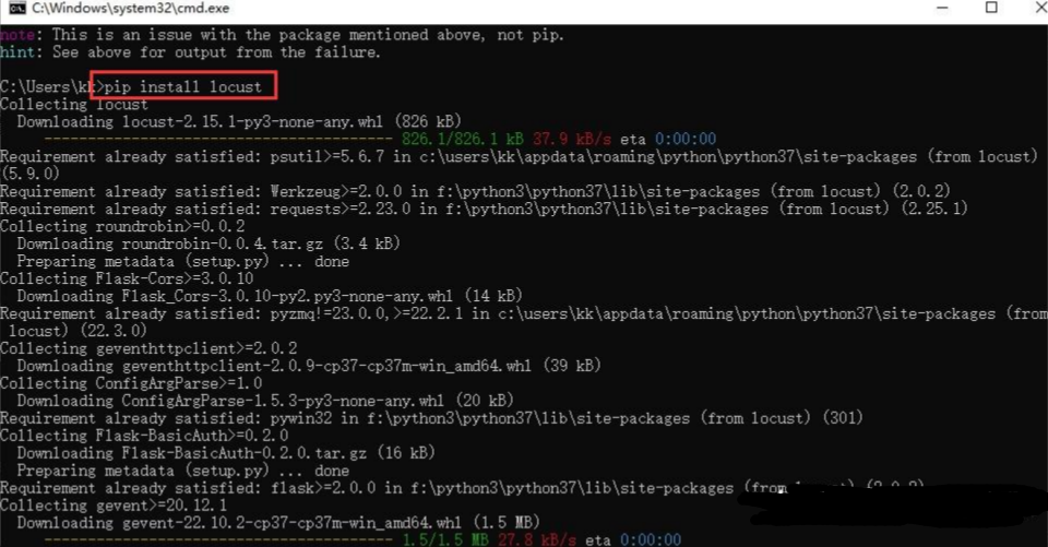 Locust性能负载测试工具新手入门 Locust入门脚本 Csdn博客