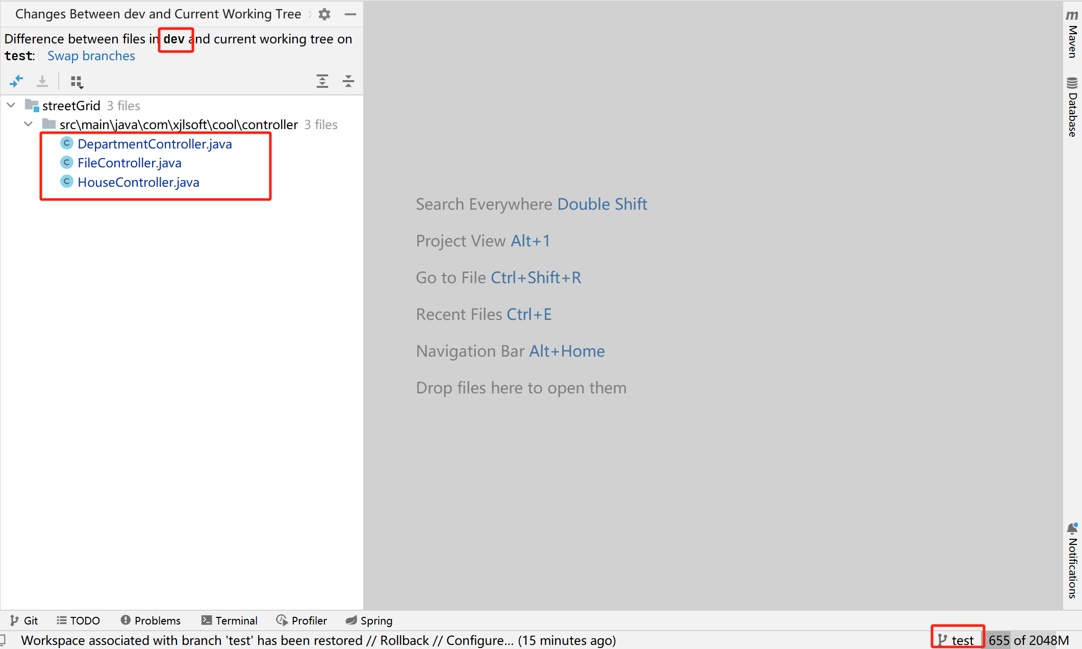IDEA中Git的一些常用操作_show diff with working tree-CSDN博客