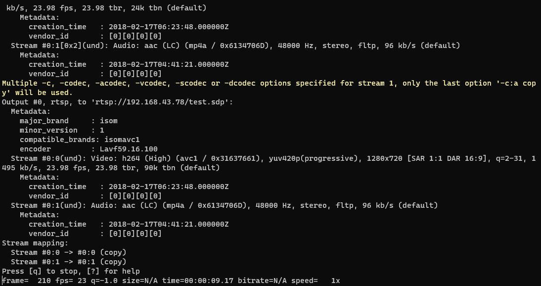 基于EasyDarwin、ffmpeg实现rtsp推流，及VLC播放-CSDN博客