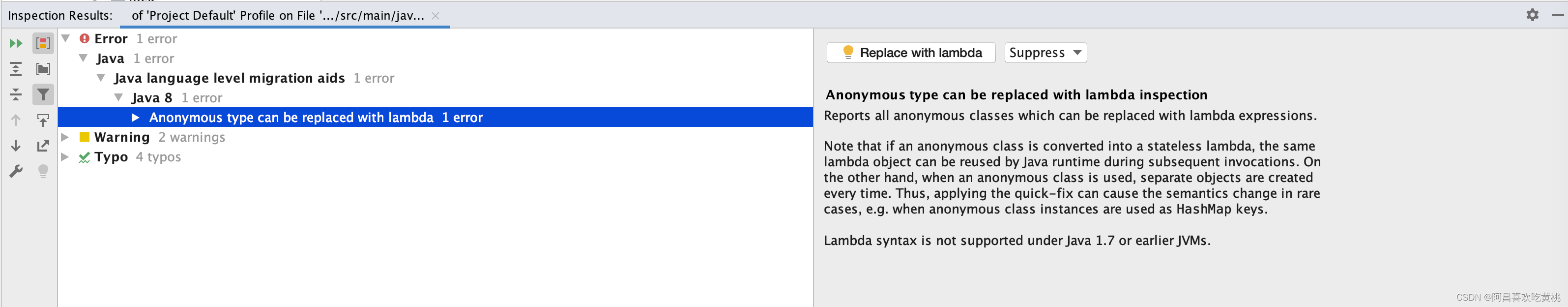 Day658.JDK8重要特性 -Java业务开发常见错误_语言级别 '8' 不支持 隐式声明的类-CSDN博客