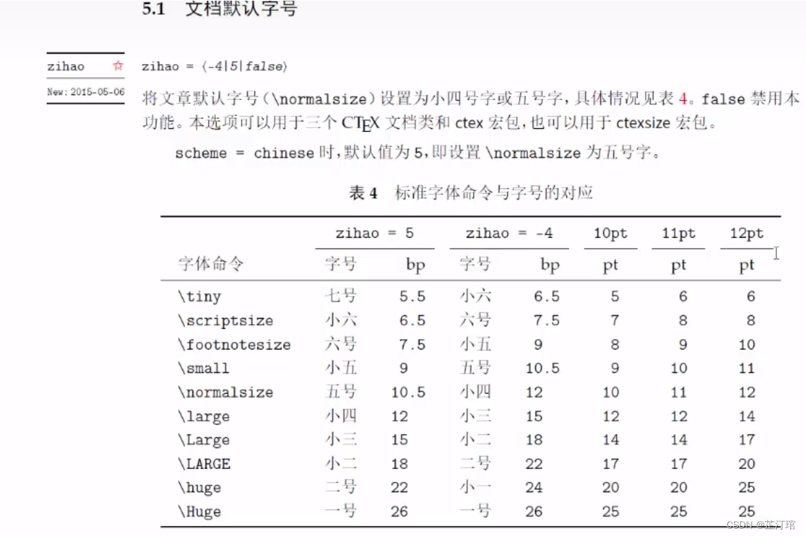 latex学习笔记——latex的字体字号设置_latex字号-CSDN博客