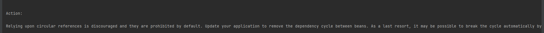 The Dependencies Of Some Of The Beans In The Application Context Form A Cycle Resolve Circular