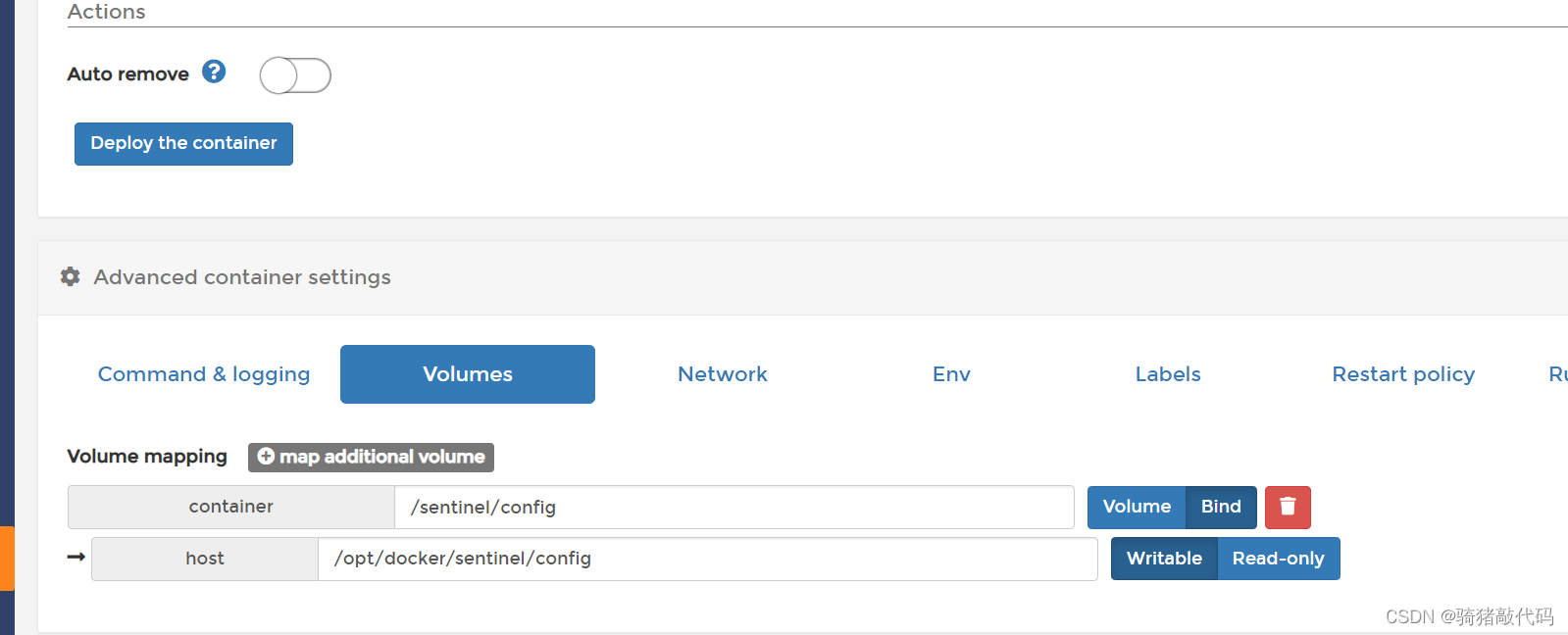 Linux上打镜像并映射配置文件 Sentinel_linux docker镜像配置文件-CSDN博客