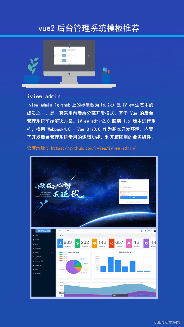 Vue20后台管理系统二次开发模板推荐vue2后台管理系统模板 Csdn博客 0559