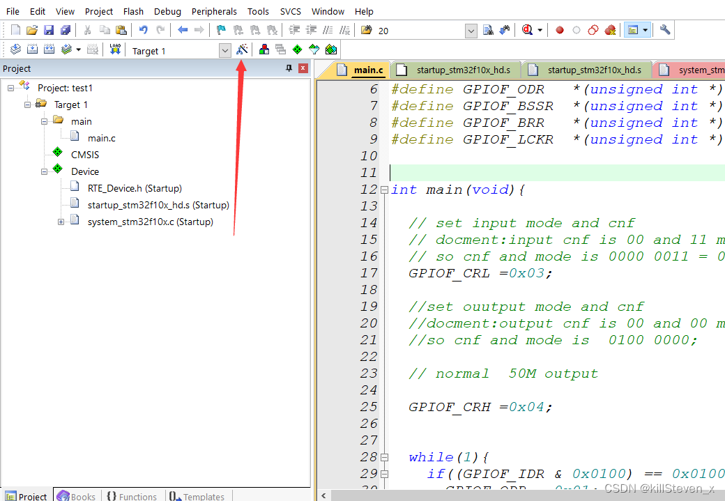 Stm32 Gpiof设置 Mode And Cnf 第八位输入 01 第零位 输出 01stm32入口参数mode Csdn博客