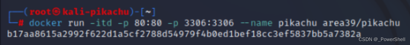 [ 靶场环境片 ] kali-linux采用Docker 搭建 pikachu（特别详细）_kali pikachu安装教程-CSDN博客