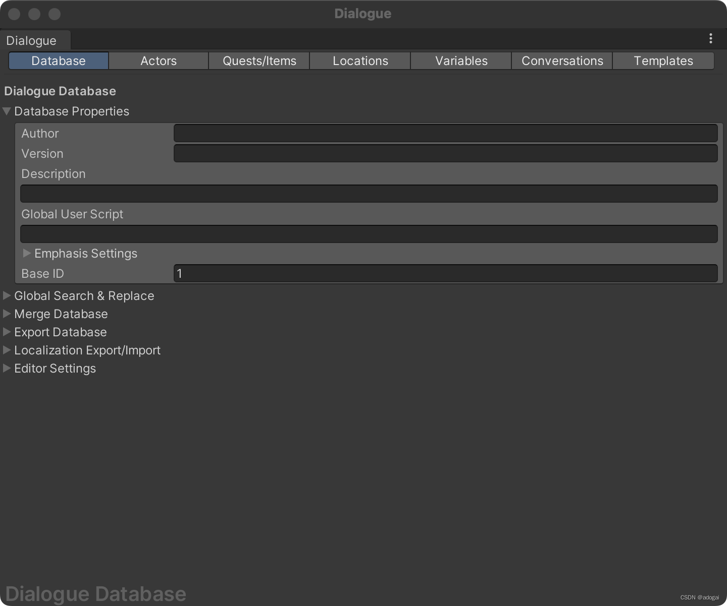 Dialogue System for Unity使用（二）实战_unity dialogue system-CSDN博客