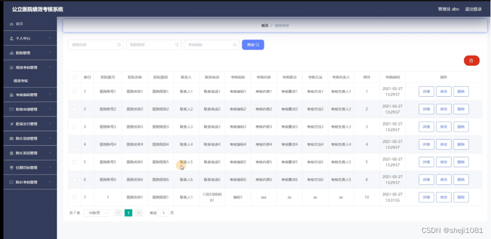 附源码 Nodejs计算机毕业设计公立医院绩效考核系统express Csdn博客