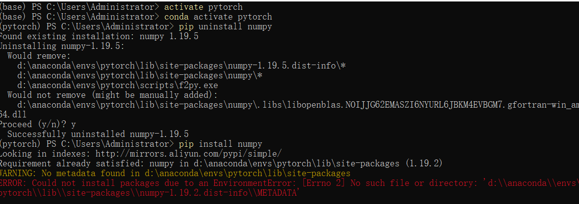 解决loaded more than 1 DLL from .libs和No metadata found in lib\site-packages两个错误_python里面 load ...