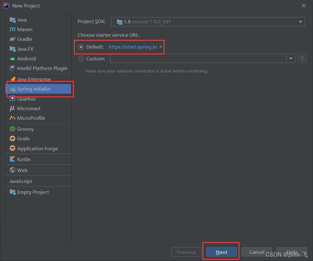 使用spring Initializr创建springboot项目出现cannot Download ‘ Start