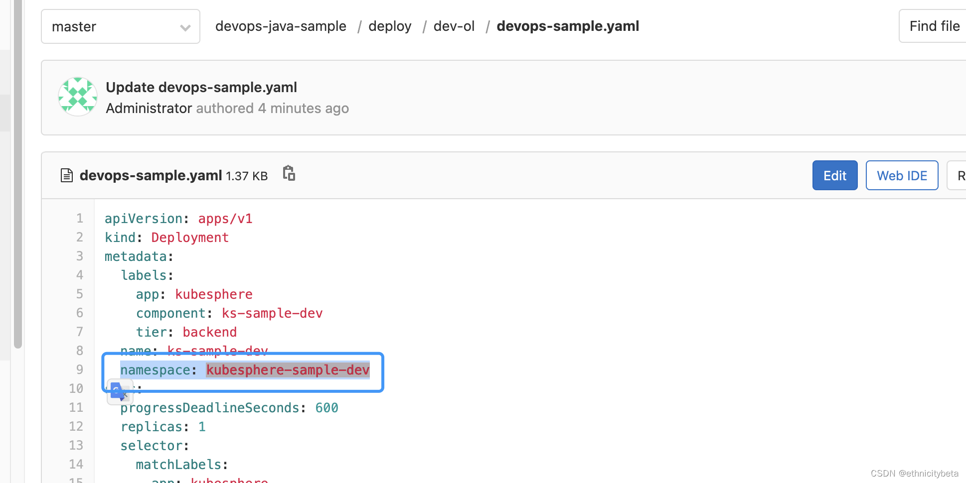 使用kubesphere测试devops-cicd流水线_kubesphere devops-CSDN博客