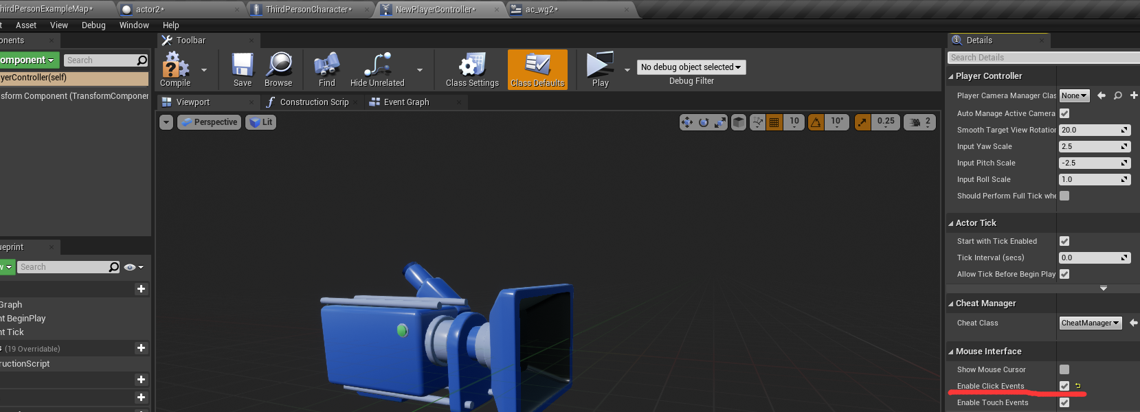 ue4点击物体，显示3DUI_ue4 actor 上 增加ui-CSDN博客