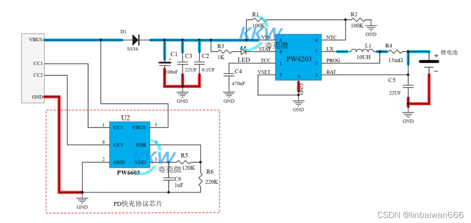 单节锂电池 2A 充电管理芯片方案 PCB 板_2a充电芯片-CSDN博客