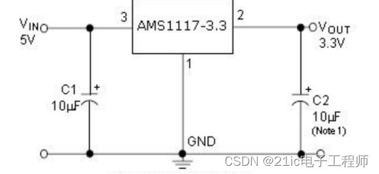 低压差稳压器--AMS1117芯片简介-CSDN博客