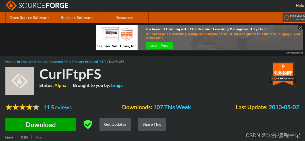 linux教程：通过CurlFTPfs把FTP服务器挂载到本地目录_curlftpfs挂载-CSDN博客