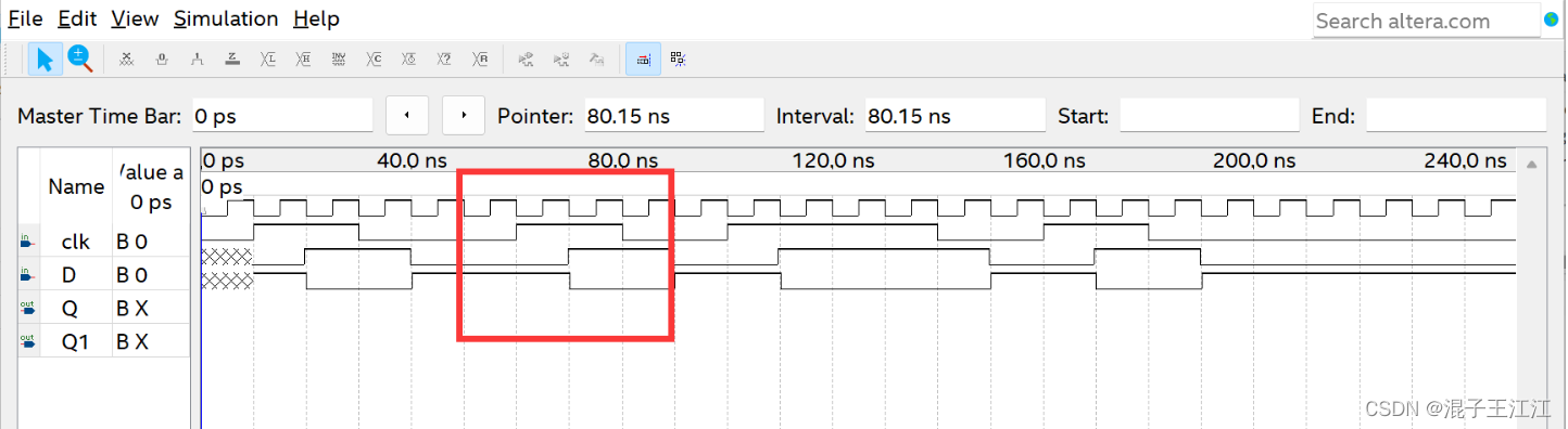 Quartus中运用多种方式设计一个D触发器，并进行仿真，时序波形验证_quartus的node finder-CSDN博客