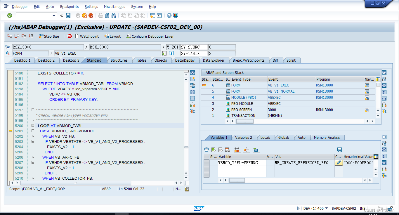 DEBUG_sap sm58-CSDN博客
