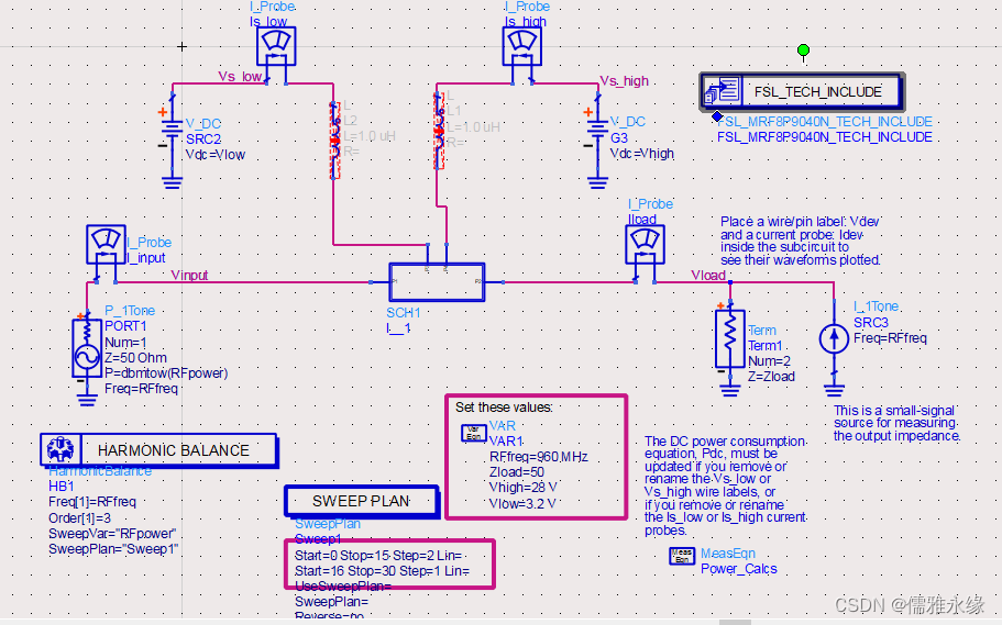 ADS仿真功率放大器实例学习笔记_放大器稳定性 ads-CSDN博客