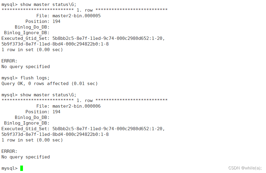 Got fatal error 1236 from master when reading data from binary log:-CSDN博客