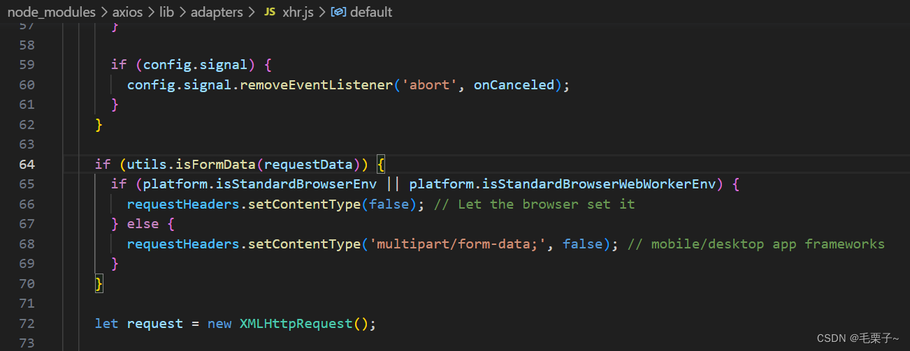 解决高版本axois,在上传文件时报错”Current request is not a multipart request的解决办法“。-CSDN博客