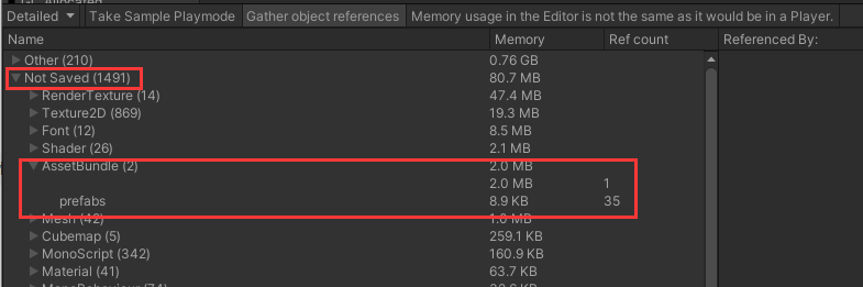Unity中的资源管理-使用Profile分析内存使用情况_unity profile-CSDN博客