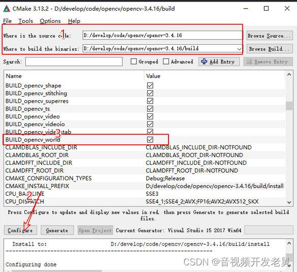 OpenCV源代码构建_opencv开源代码-CSDN博客